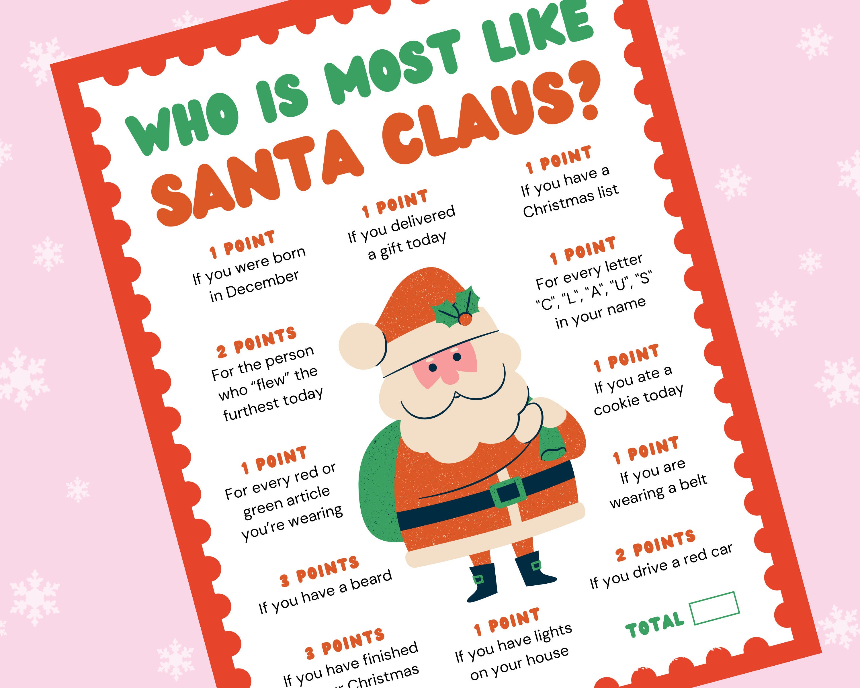 Who is Most Like Santa Claus Fun Christmas Games for Kids, Adults ...