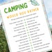 Camping Would You Rather Camping Games Camping Birthday Party ...