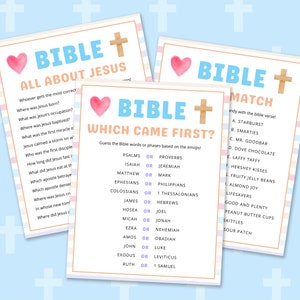 Bible Game Bundle Church Bible Games for Kids, Teens, Adults Christian ...