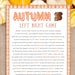 Fall Left Right Game Left Right Poem Fall Family Reunion Gift Exchange ...