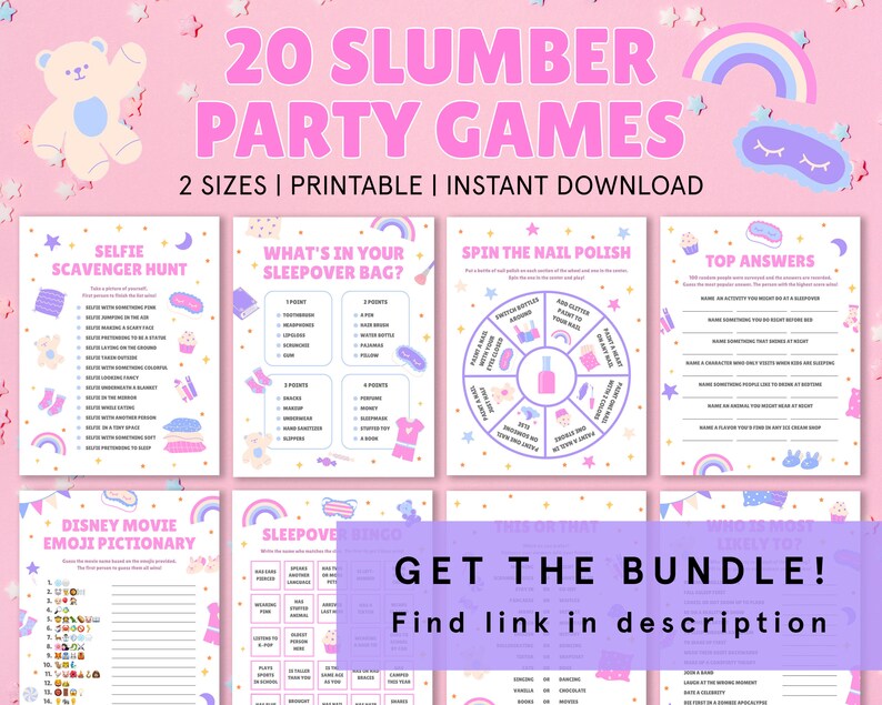 What's in Your Sleepover Bag | Fun Slumber Party Games | Pajama Party ...