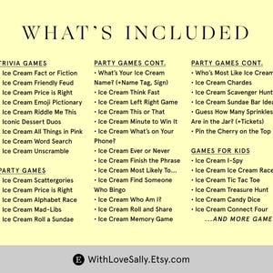 Ice Cream Party Games Ice Cream Games Summer Games Icecream Social ...