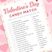 Valentines Day Candy Match Game Valentines Day Printable Games Fun ...