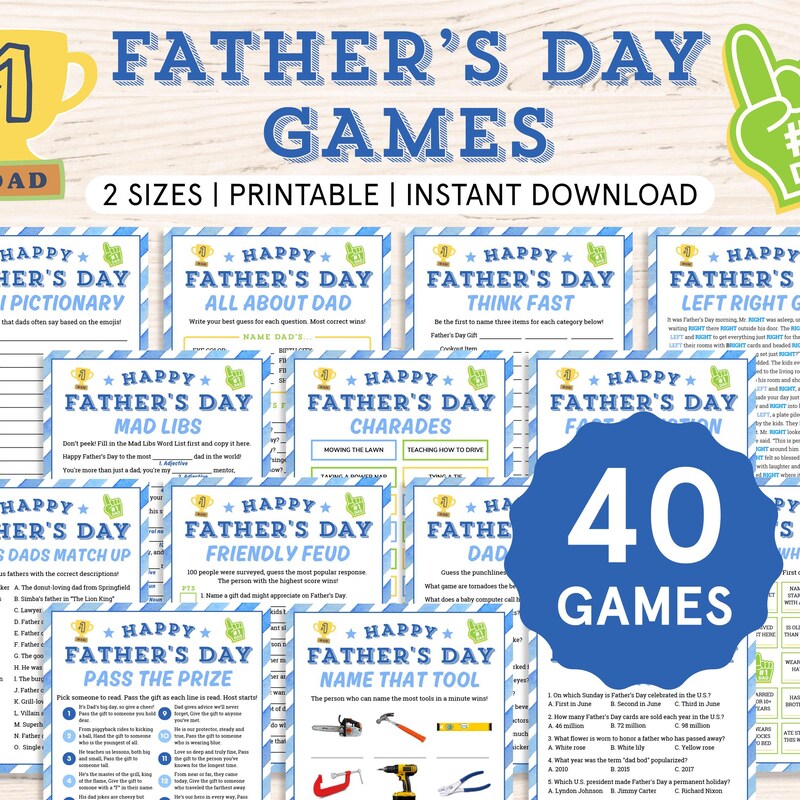 Fathers Day Game Ideas - Etsy