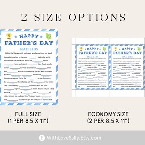 Fathers Day Mad Libs Fathers Day Games Fathers Day Activity Fun Fathers ...