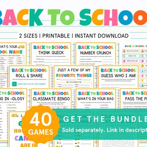 Back to School Classmate Bingo Classroom Games for Kids Get to Know You ...