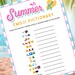 Summer Emoji Pictionary Game Summer Games Beach Party Games Summer ...