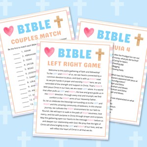 Bible Game Bundle Church Bible Games for Kids, Teens, Adults Christian ...