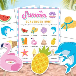 Summer Scavenger Hunt Summer Games Summer Treasure Hunt Printable ...