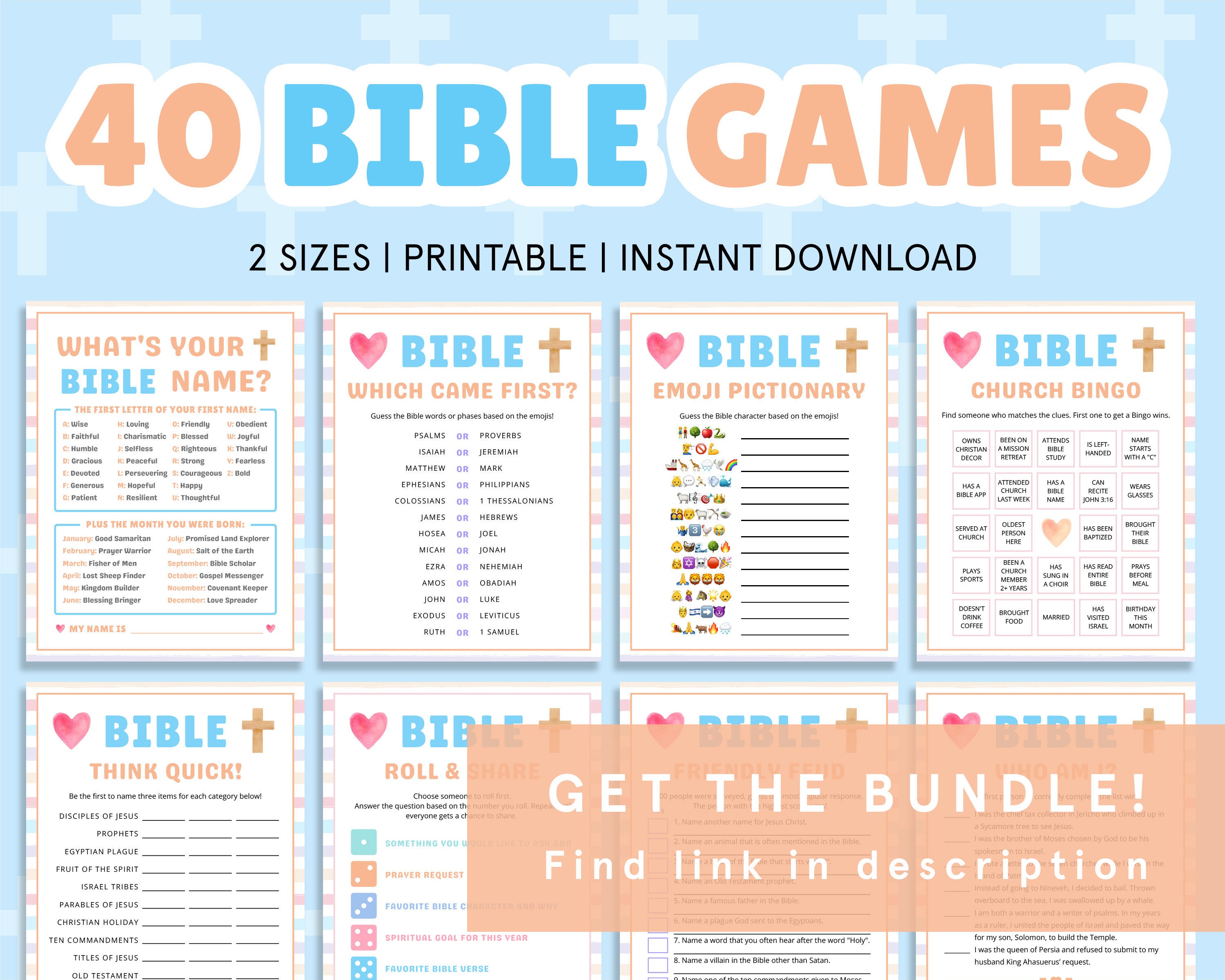 What's Your Bible Name, Name Tags, Sign Bible Game Church Activities ...