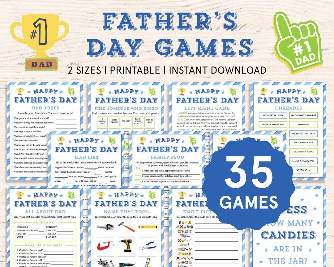 Fathers Day Game MEGA Bundle Fathers Day Games Fathers Day Activities ...