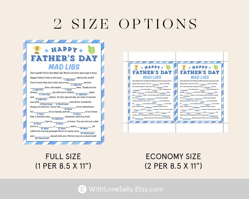 Fathers Day Mad Libs Fathers Day Games Fathers Day Activity Fun Fathers ...