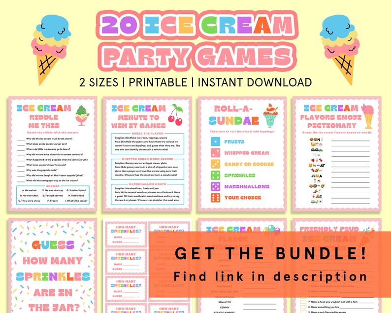 Ice Cream Flavors Emoji Pictionary Ice Cream Party Summer Activities ...
