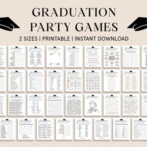 Graduation Party Game Bundle Graduation Party Class of 2024 Graduation ...
