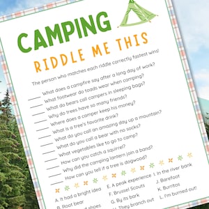 Camping Riddle Me This Camping Games Camping Jokes Dad Camping ...