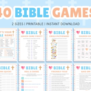Bible Game Bundle Church Bible Games for Kids, Teens, Adults Christian ...
