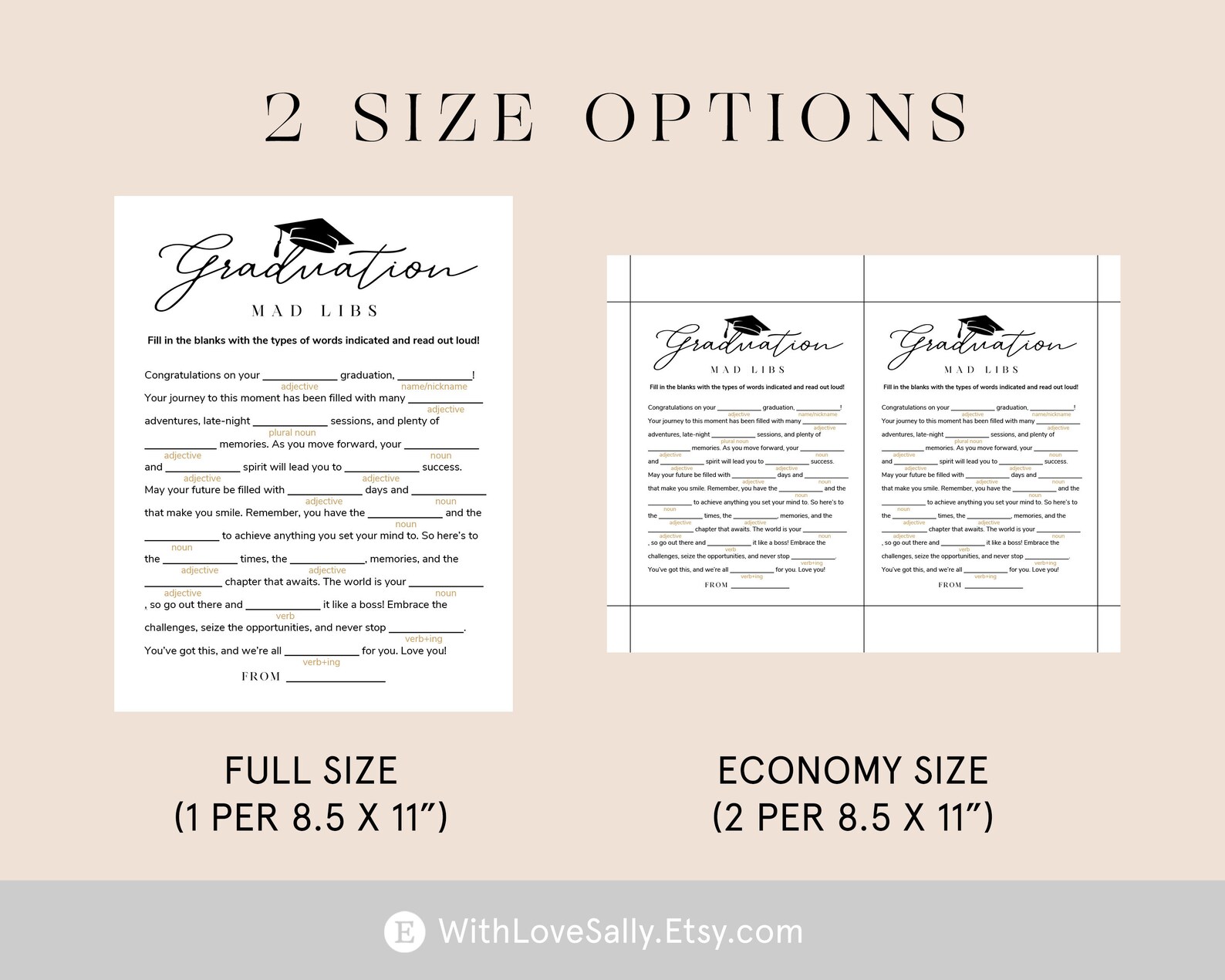 Graduation Libs Graduation Party Games Graduation Mad Libs Class of ...