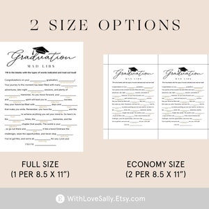 Graduation Libs Graduation Party Games Graduation Mad Libs Class of ...