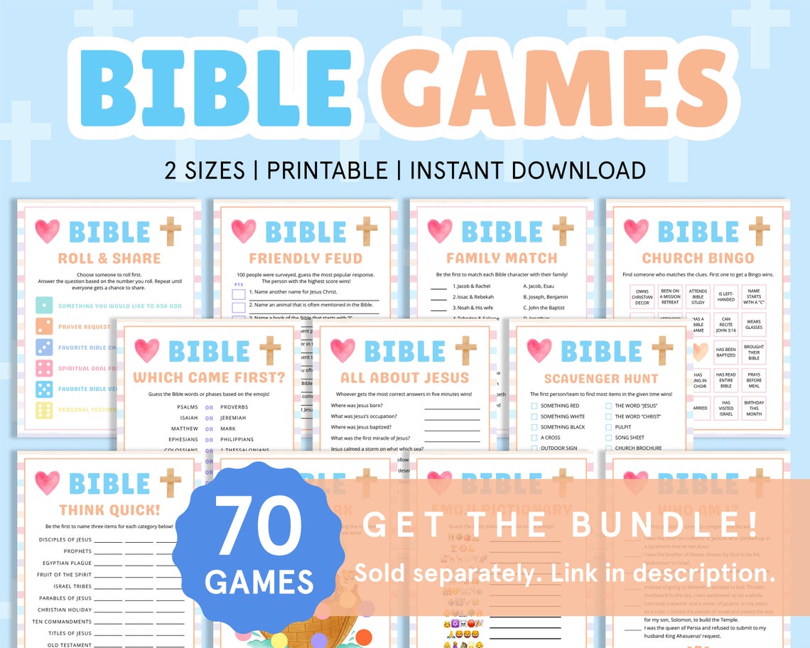 Church Left Right Game Sunday School Bible Study Games Bible Game ...