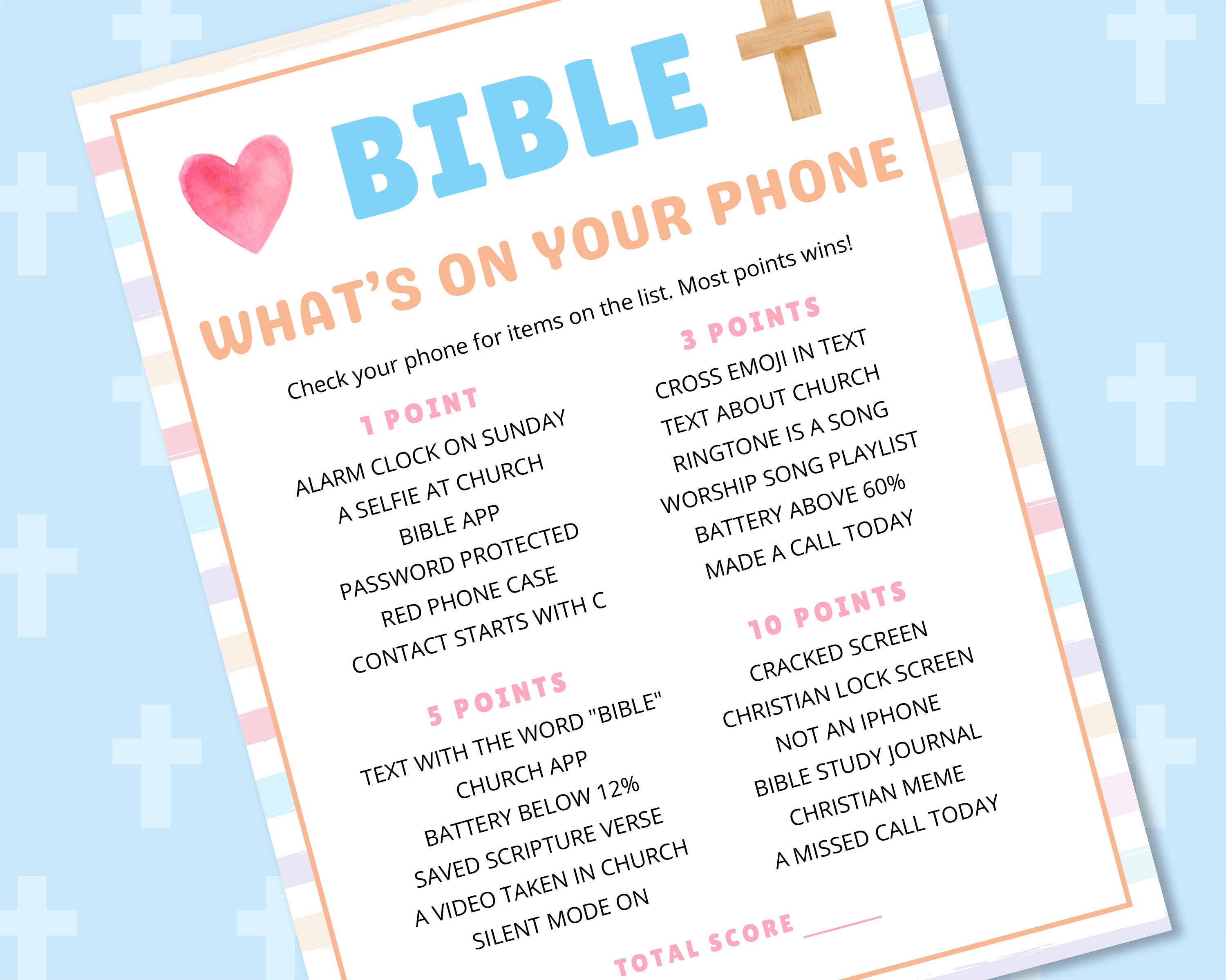 Bible Whats on Your Phone Bible Games Sunday School Activities Bible ...