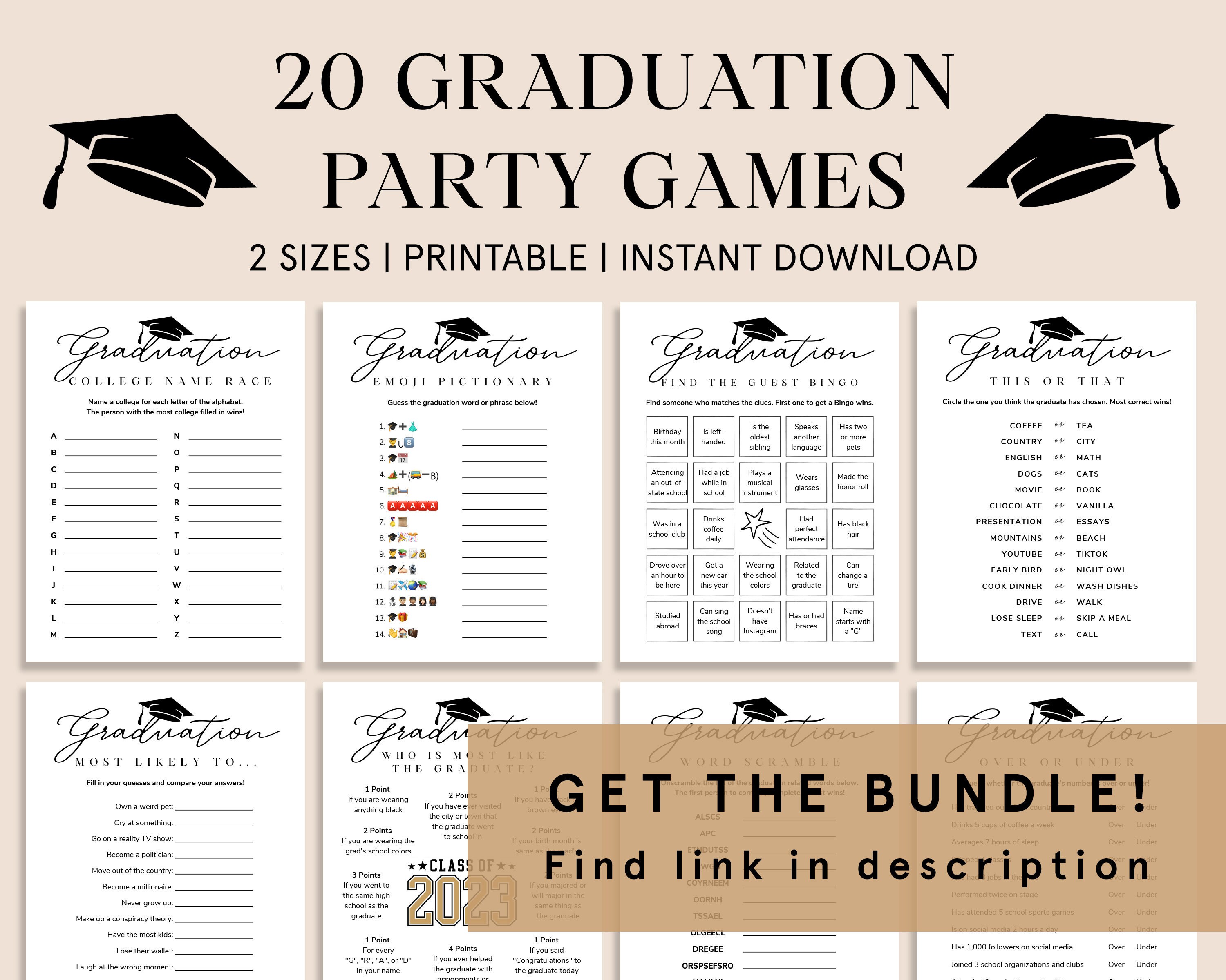 Graduation Emoji Pictionary Graduation Party Games Printable - Etsy ...
