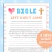 Church Left Right Game Sunday School Bible Study Games Bible Game ...