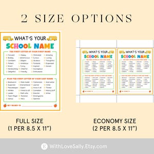 What's Your Back to School Name, Name Tags, Sign Classroom Games ...