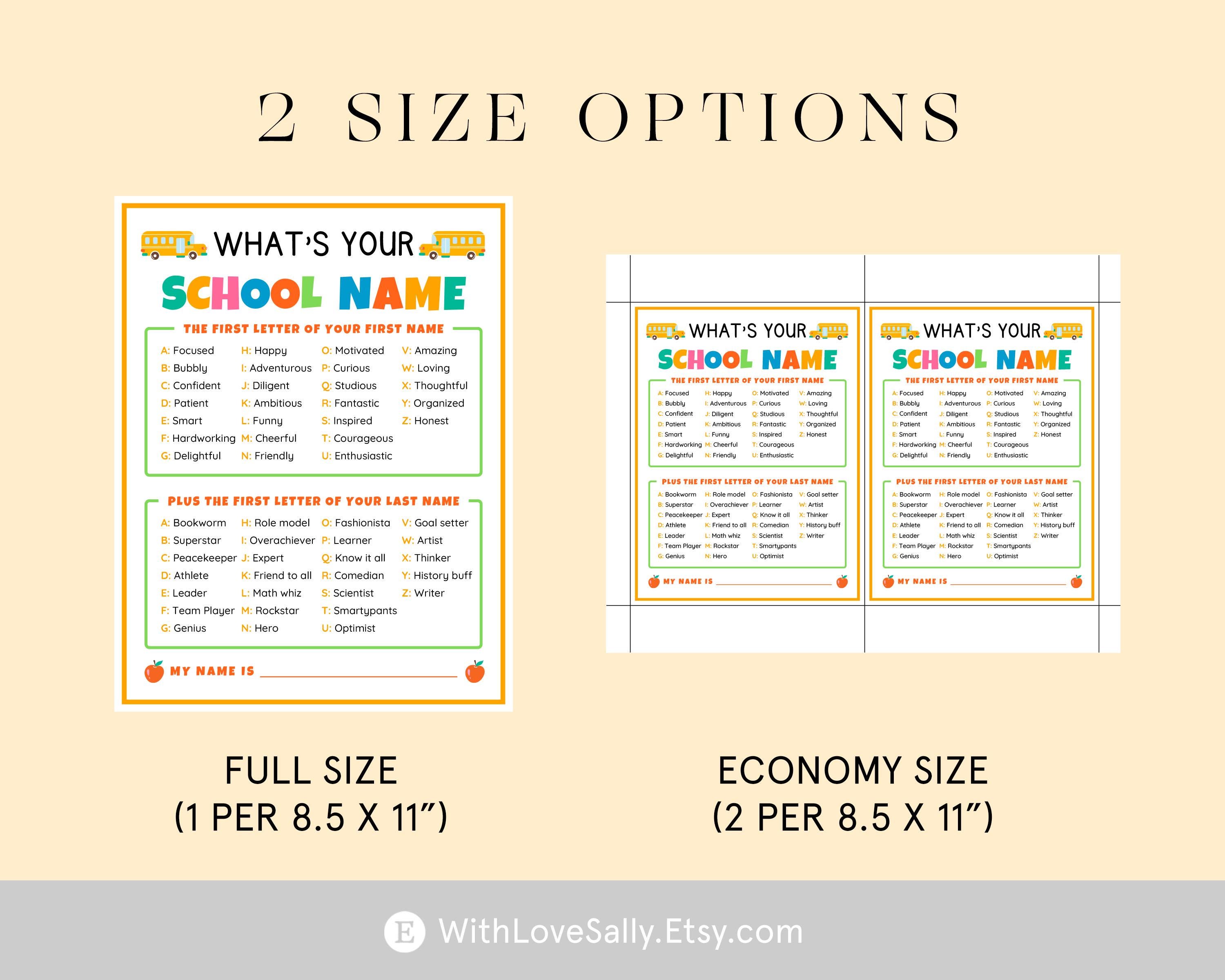 What's Your Back to School Name, Name Tags, Sign Classroom Games ...