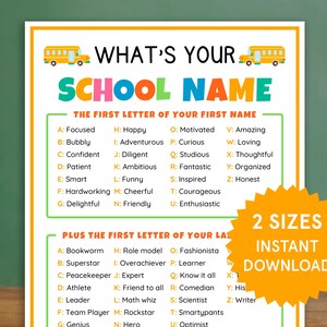 What's Your Back to School Name, Name Tags, Sign Classroom Games ...
