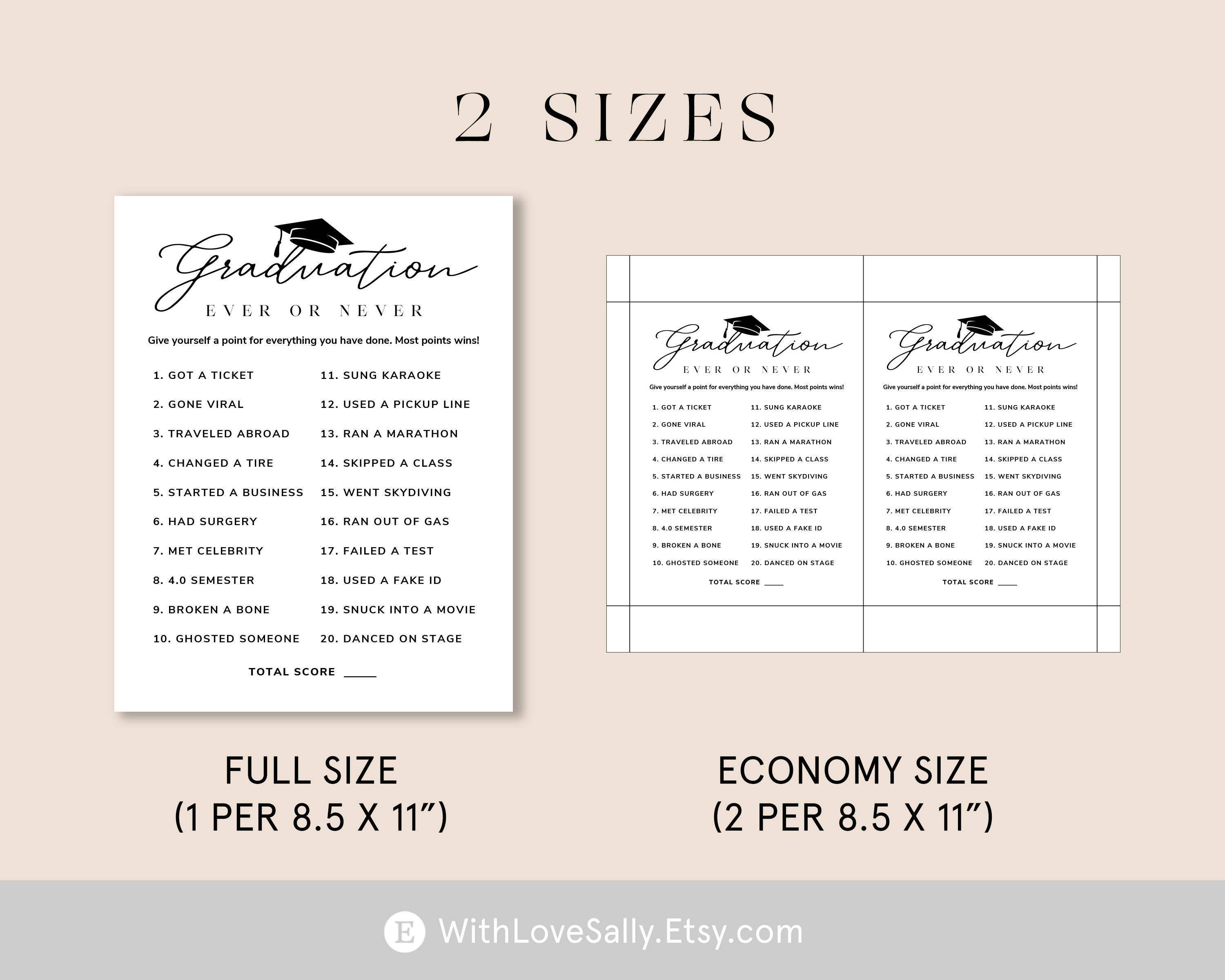 Graduation Party Game Bundle Graduation Games Class of - Etsy