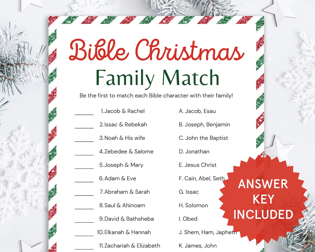 Bible Christmas Who Am I? | Church Christmas Party Game for Kids ...