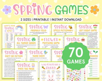 Spring Emoji Pictionary Game Printable Springtime Games Spring ...