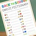 Back to School Emoji Pictionary Classroom Games Elementary Games Middle ...