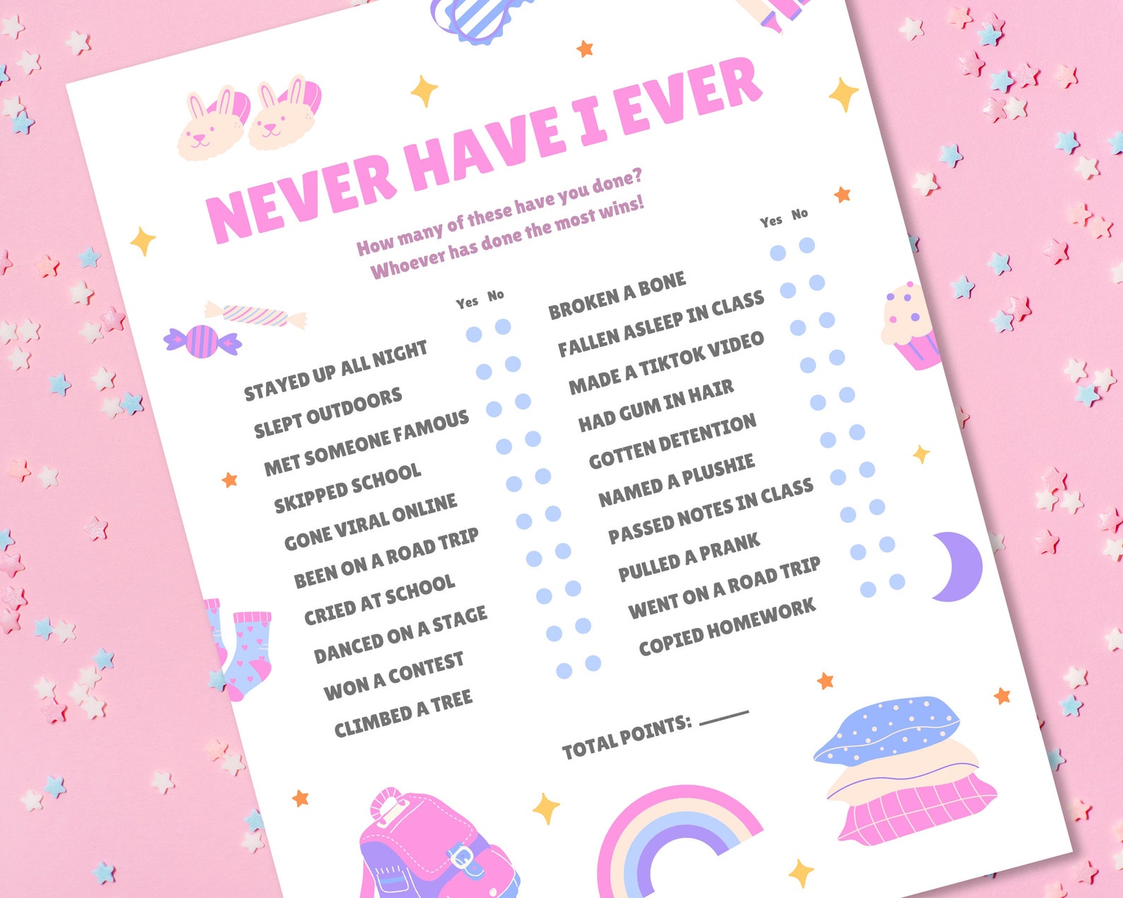 Never Have I Ever | Slumber Party Games | Sleepover Party Activities ...