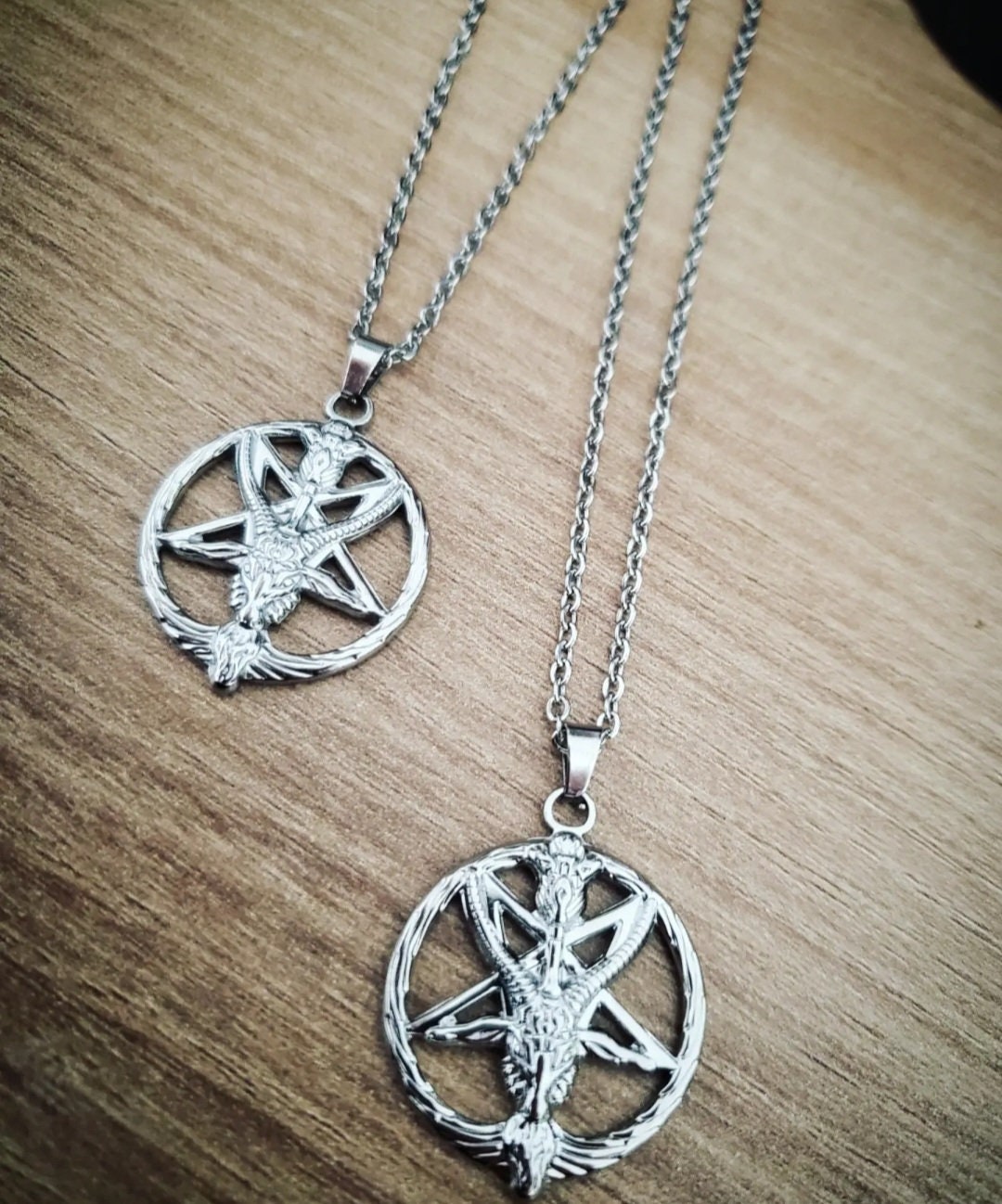 Baphomet Stainless Steel Talisman Chain and Pendant - Etsy UK