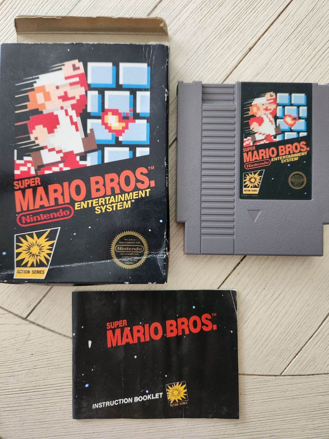 Super Mario Brother Nintendo NES 1985 Game Book Original Package - Etsy
