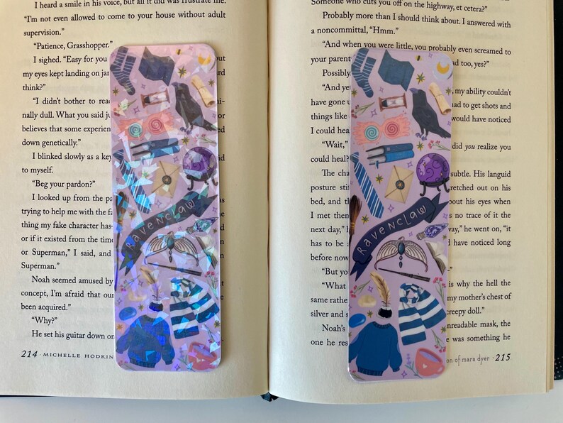 Laminated Wizard School Bookmark, Magical Art - Etsy