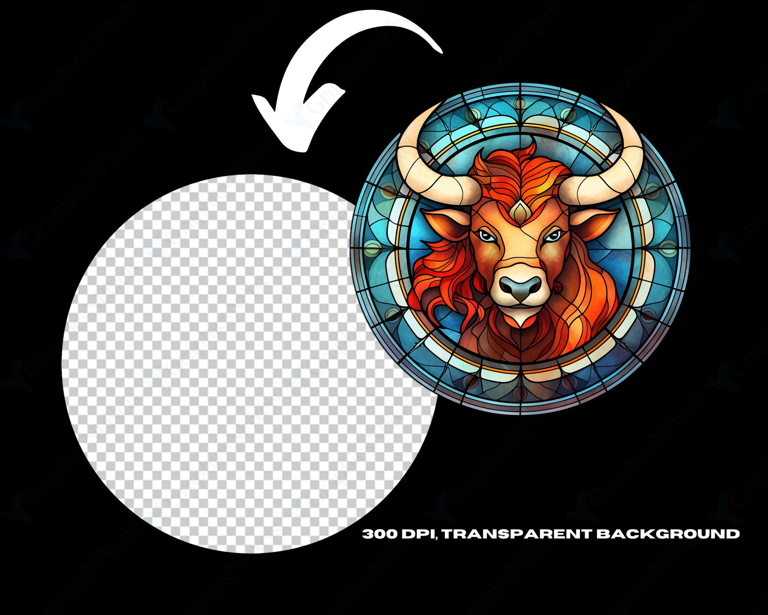 Zodiac Signs Bundle in Unique Stained Glass Styles Clipart - Etsy