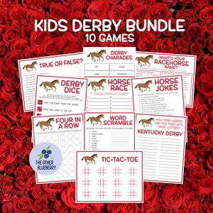 Derby Games | 10 Game Bundle | Derby Games for Kids | Includes Name ...