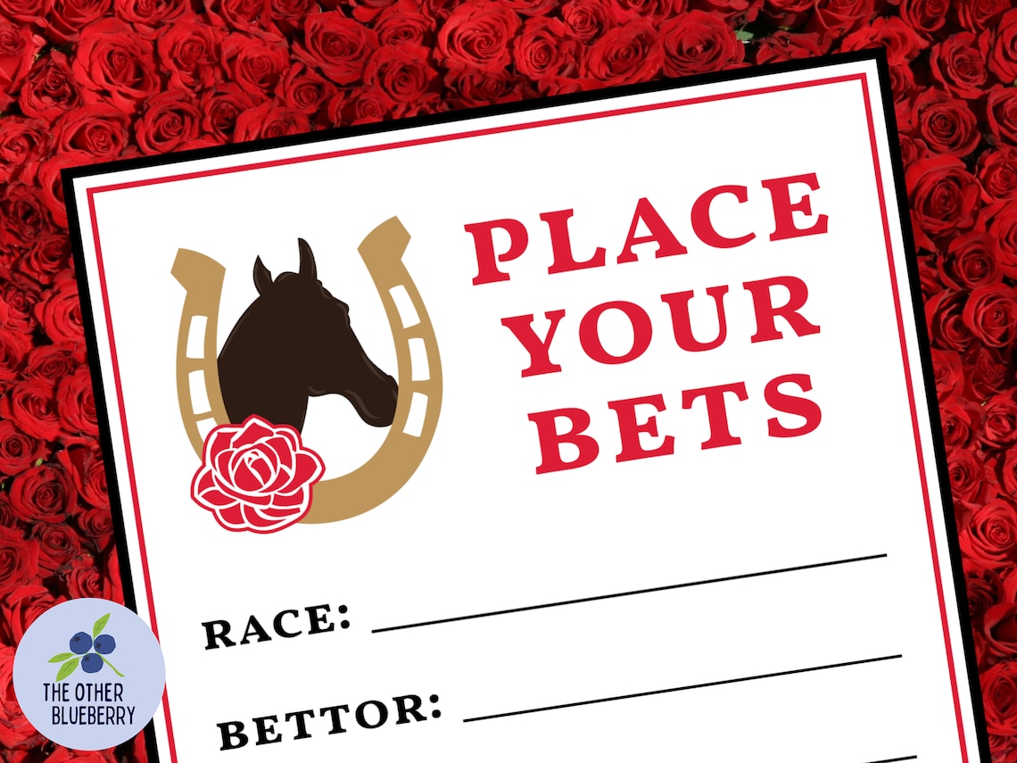 Kentucky Derby Betting Cards WITH SIGN Printable Kentucky - Etsy