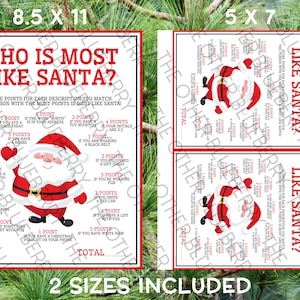 Christmas Game | Who's Most Like Santa? | Christmas Party Game ...
