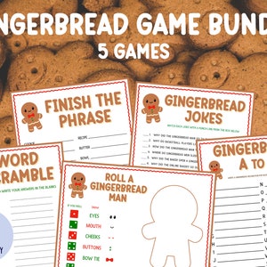 Gingerbread Game Bundle | 5 Games | Gingerbread Games | Gingerbread ...