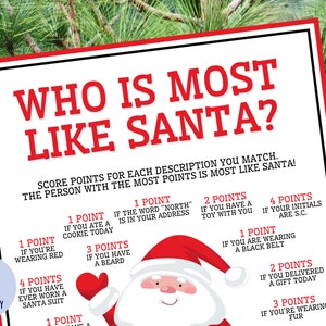 Christmas Game | Who's Most Like Santa? | Christmas Party Game ...