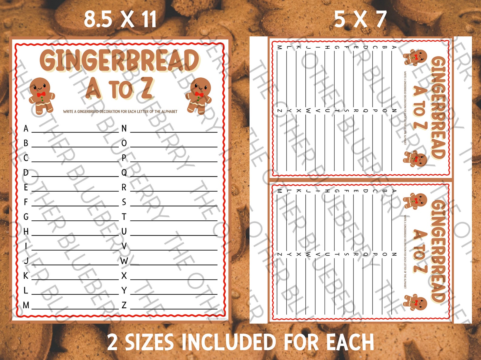 Gingerbread Game Bundle 5 Games Gingerbread Games - Etsy