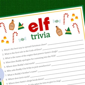 Elf Trivia | Elf Movie Game | Buddy the Elf | Christmas Game ...