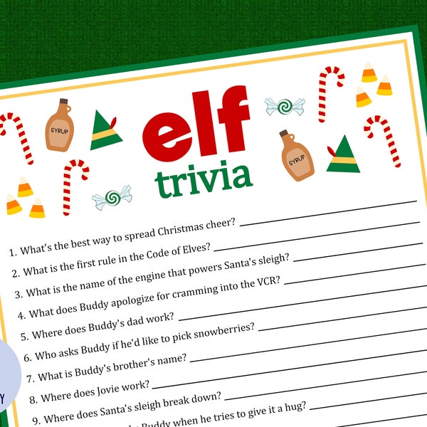 Elf Printable - Etsy
