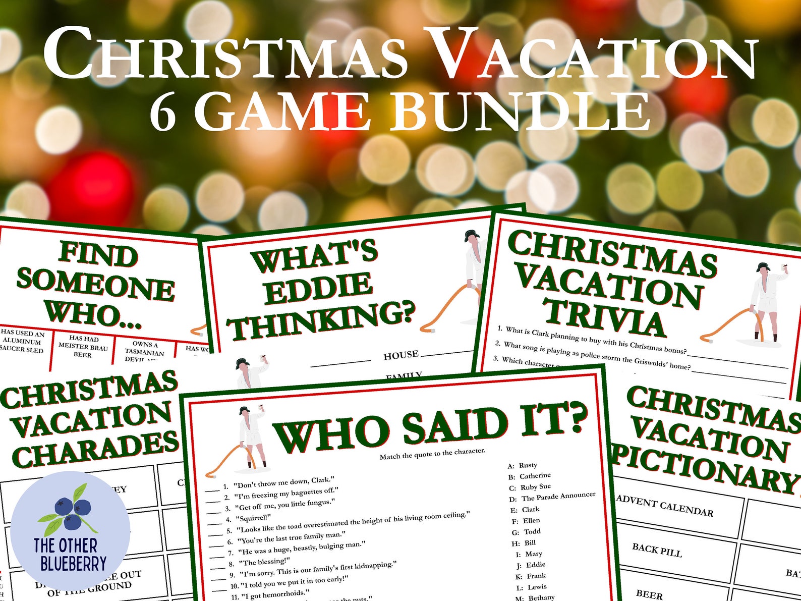National Lampoon's Christmas Vacation Game Bundle 6 - Etsy
