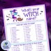 What's Your Witch Name Game With Name Tags & Sign | Halloween Party ...