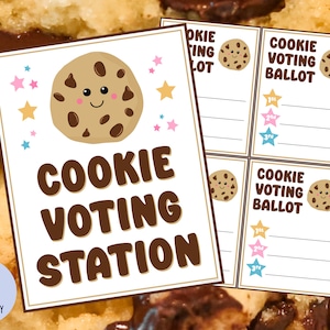 Cookie Party Game Bundle | Cookie Bake-off | Cookie Voting | Cookie ...