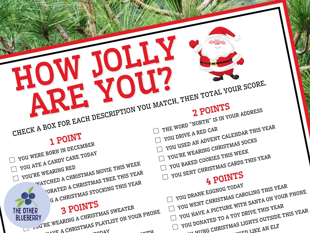 Christmas Game | How Jolly Are You? | Christmas Party Game | Christmas ...